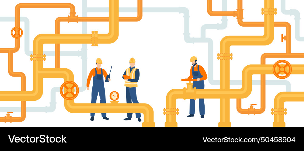 Gas pumping station industry Royalty Free Vector Image