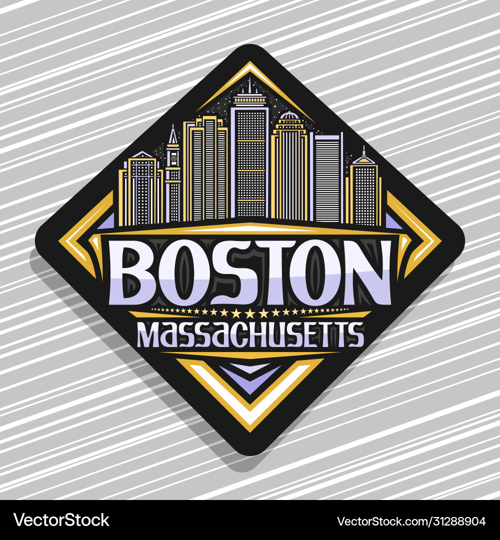 Logo for boston Royalty Free Vector Image - VectorStock