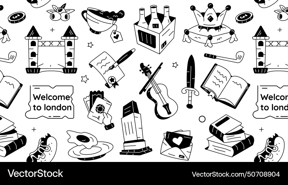 London theme Royalty Free Vector Image - VectorStock
