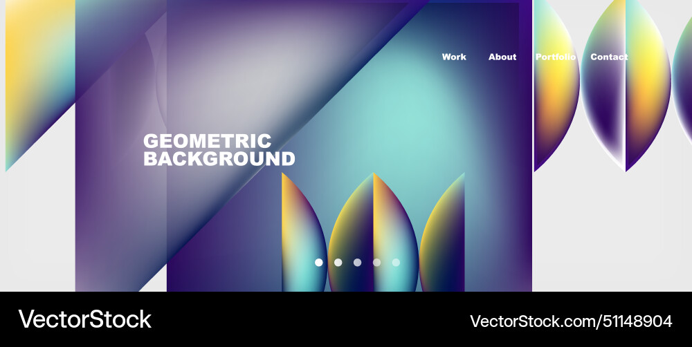 Multimedia art with geometric pattern in purple Vector Image