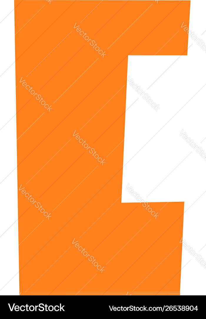 Simple font alphabet cuted from colored paper Vector Image