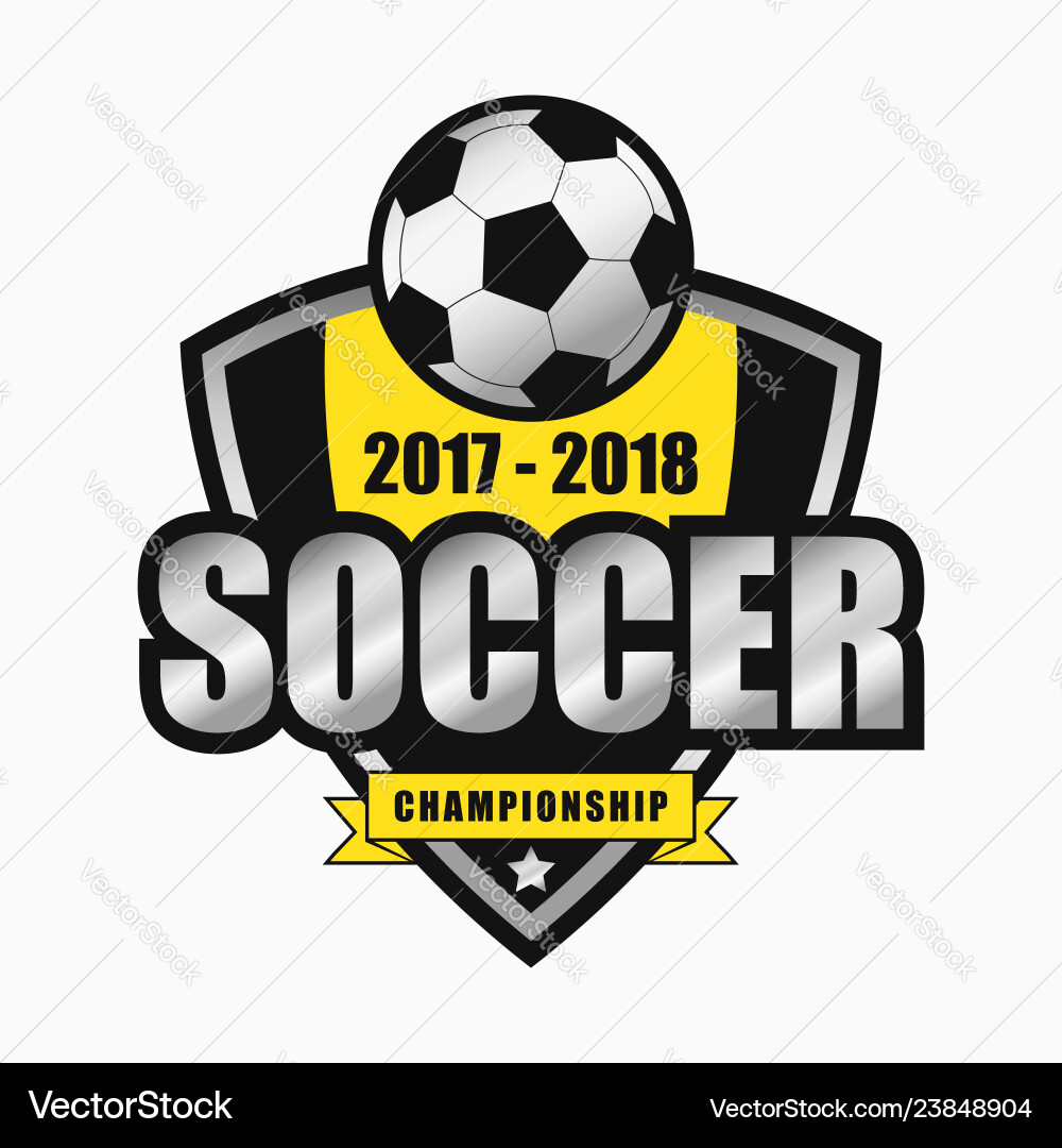 Soccer logo Royalty Free Vector Image - VectorStock