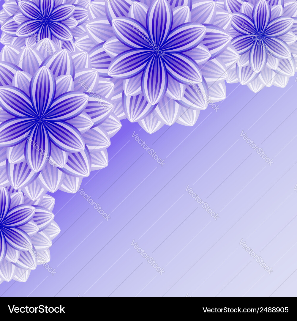 Beautiful background with violet flower Royalty Free Vector