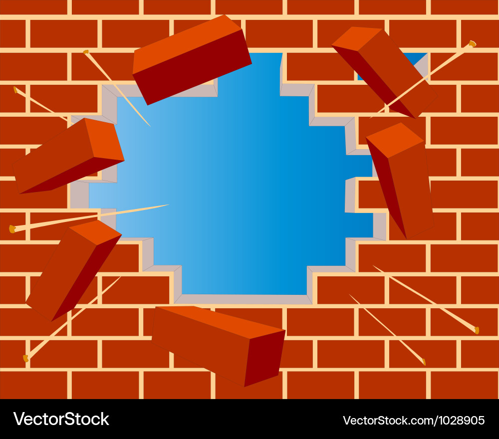Brick Wall Collapse Vector Images (over 100)