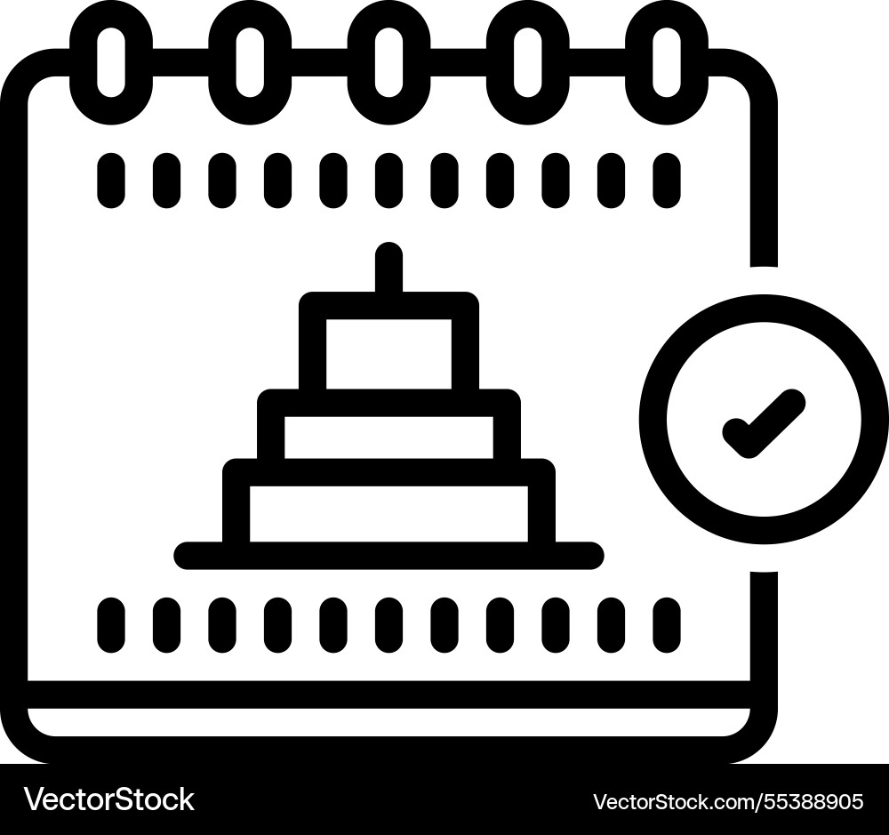 Event calendar Royalty Free Vector Image - VectorStock