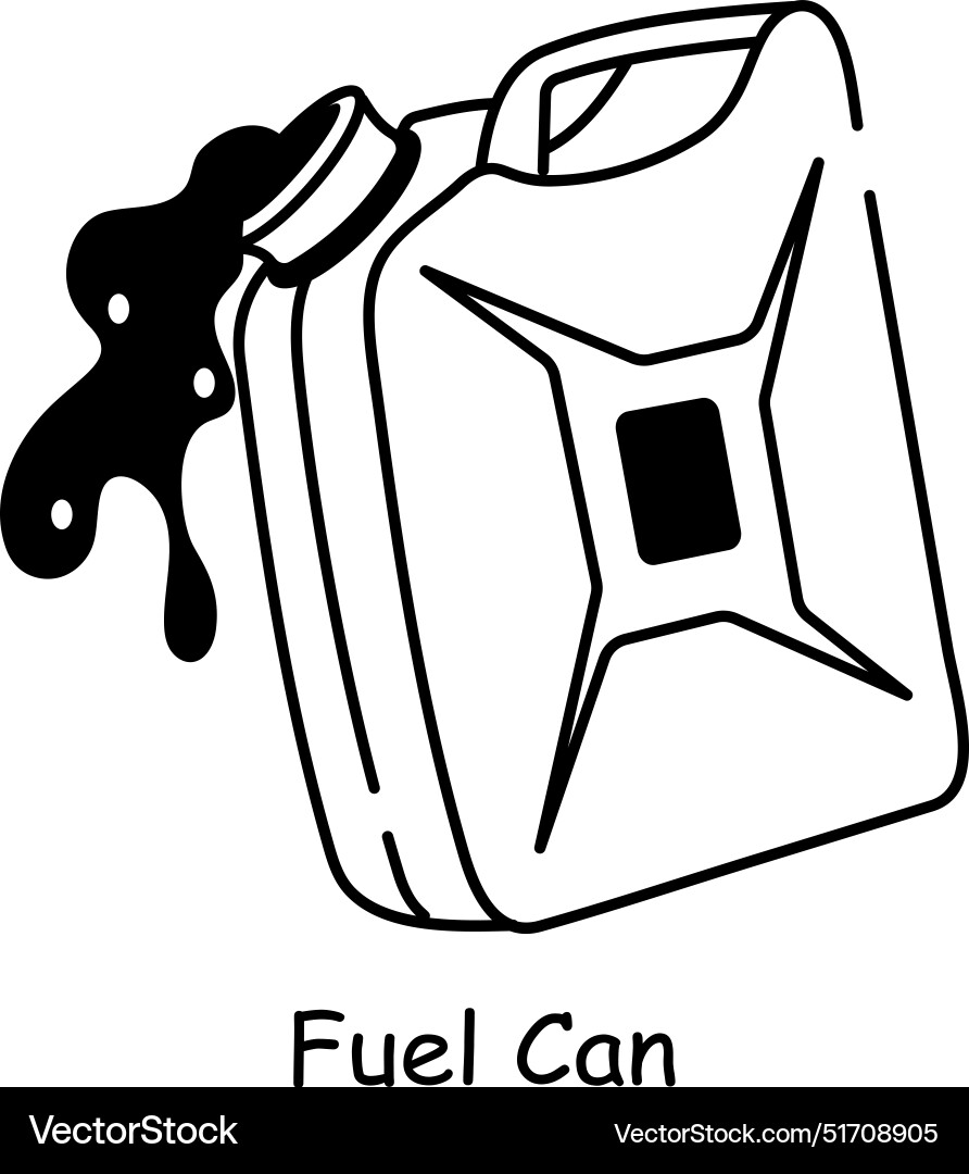 Fuel can Royalty Free Vector Image - VectorStock