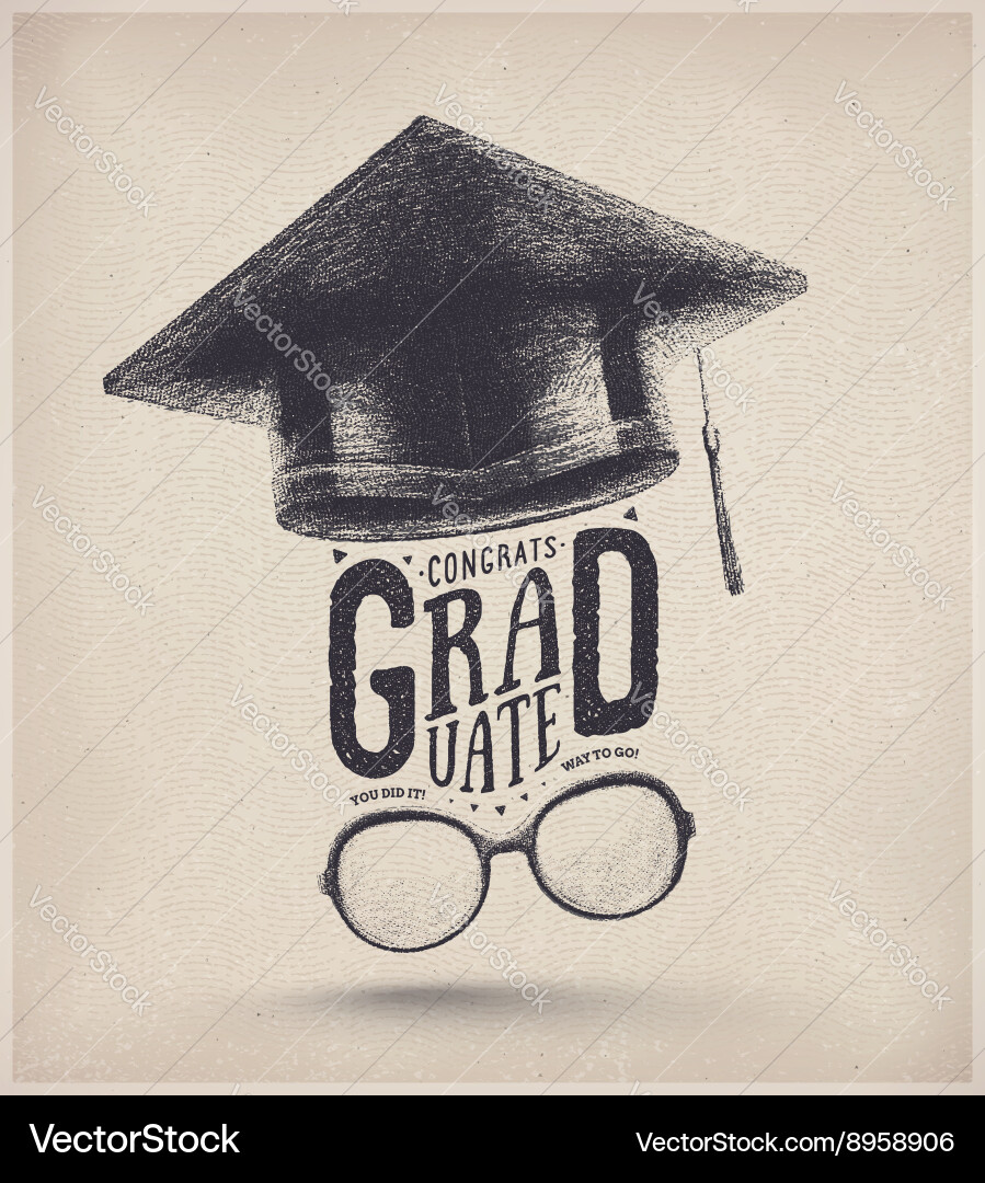 Graduation year Royalty Free Vector Image - VectorStock
