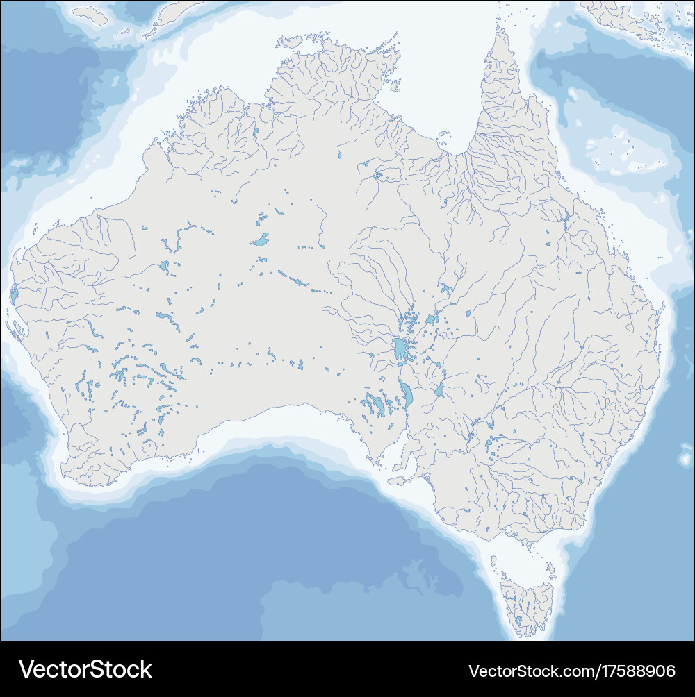 Map of australia Royalty Free Vector Image - VectorStock