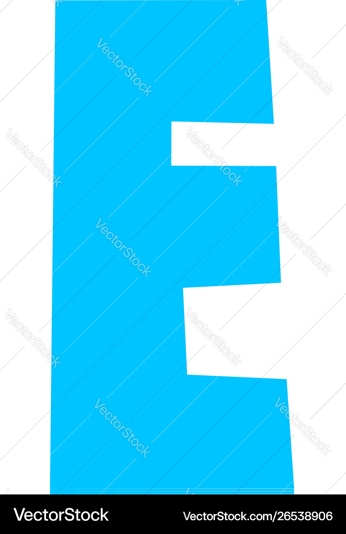 Simple font alphabet cuted from colored paper Vector Image