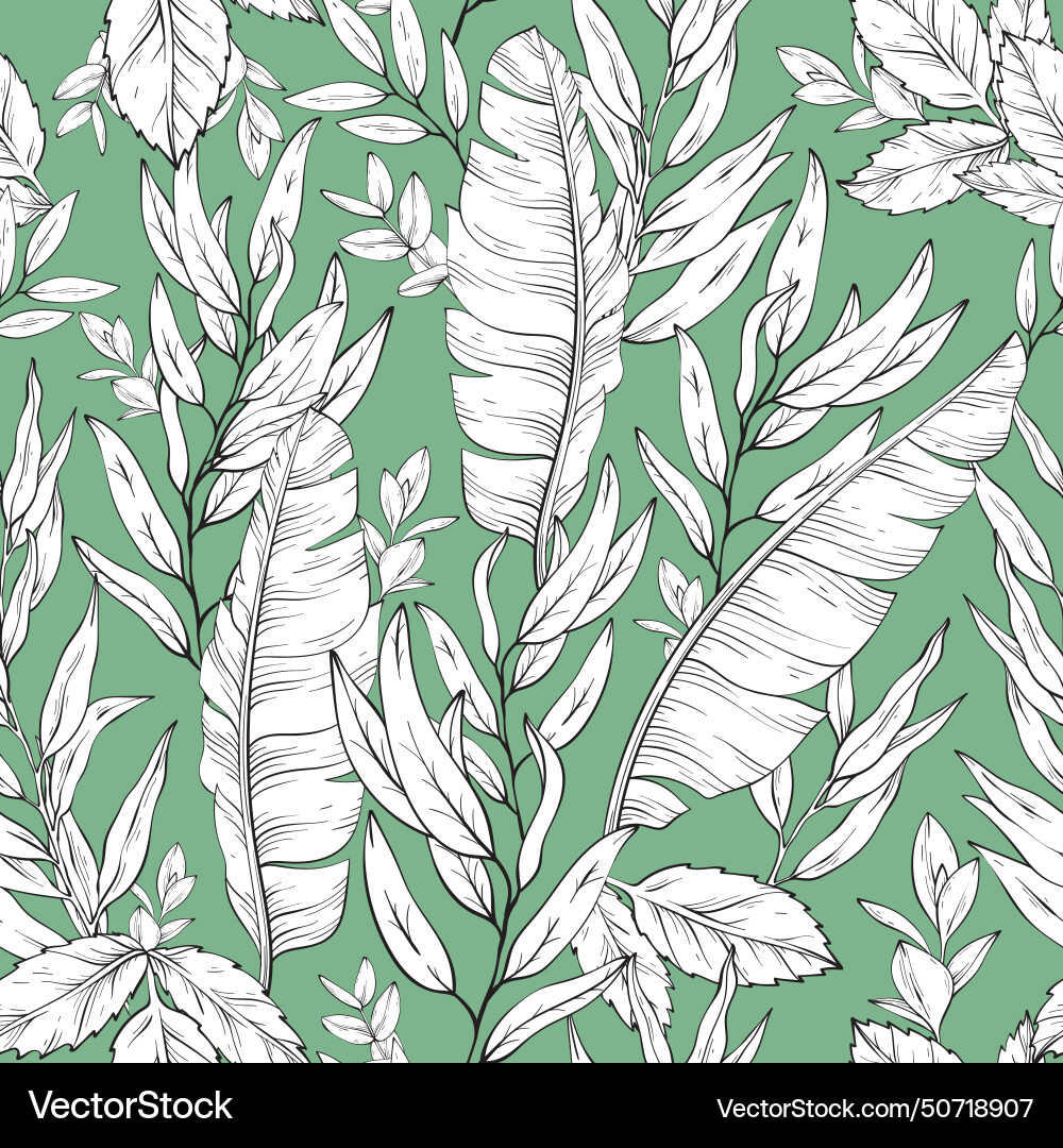 Botanical seamless pattern Royalty Free Vector Image