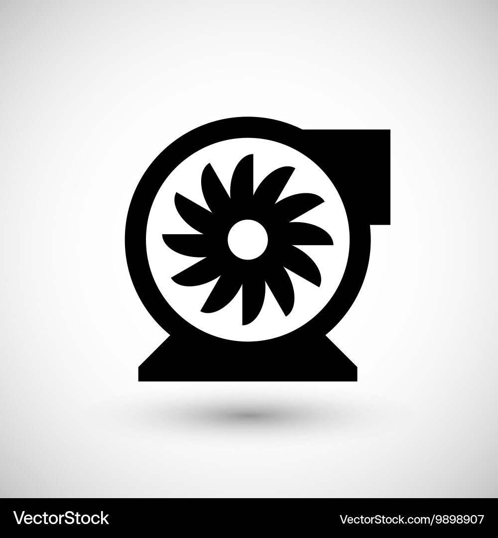 Centrifugal fan icon Royalty Free Vector Image