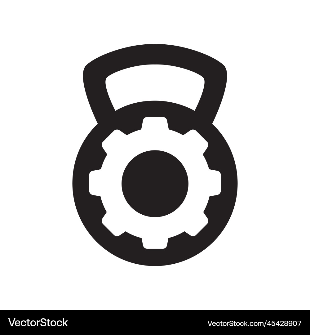 Gym gear icon logo Royalty Free Vector Image - VectorStock