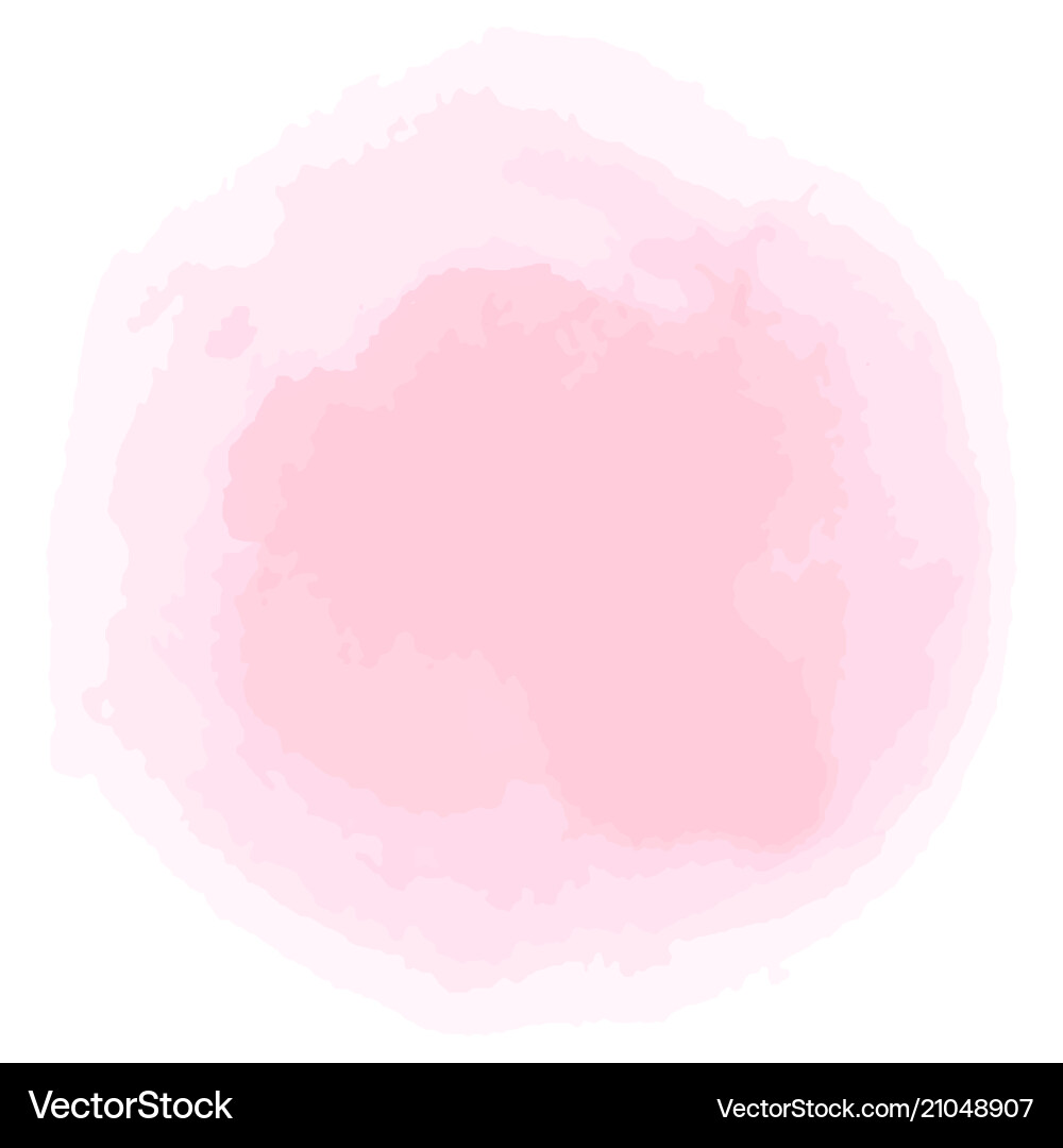 Pink Watercolor Spots - Abstract Aquarelle Vector Image