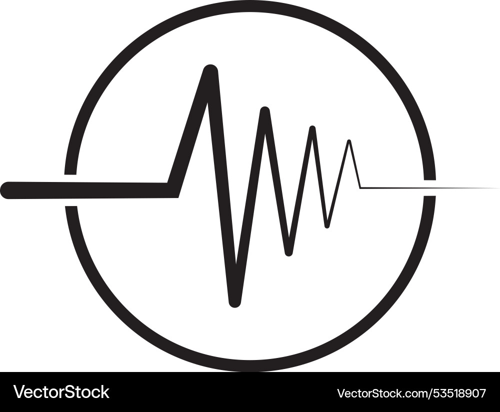 Pulse logo Royalty Free Vector Image - VectorStock