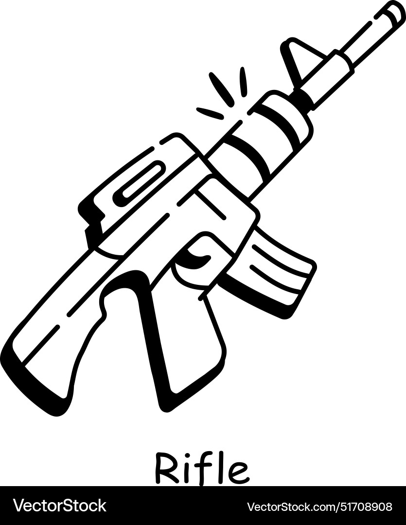 Rifle Royalty Free Vector Image - VectorStock