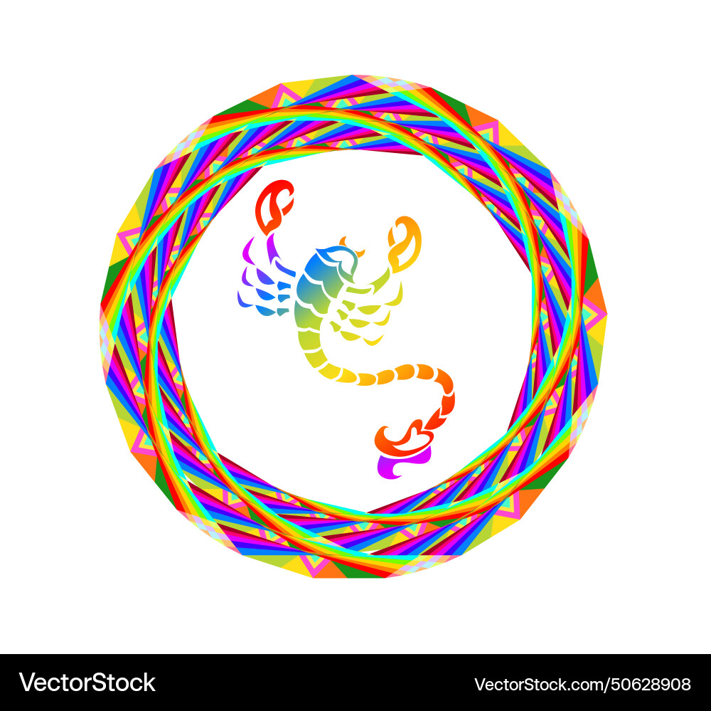 Scorpio sign 3 Royalty Free Vector Image - VectorStock