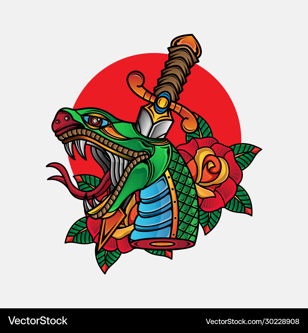 Traditional Cobra Head Tattoo