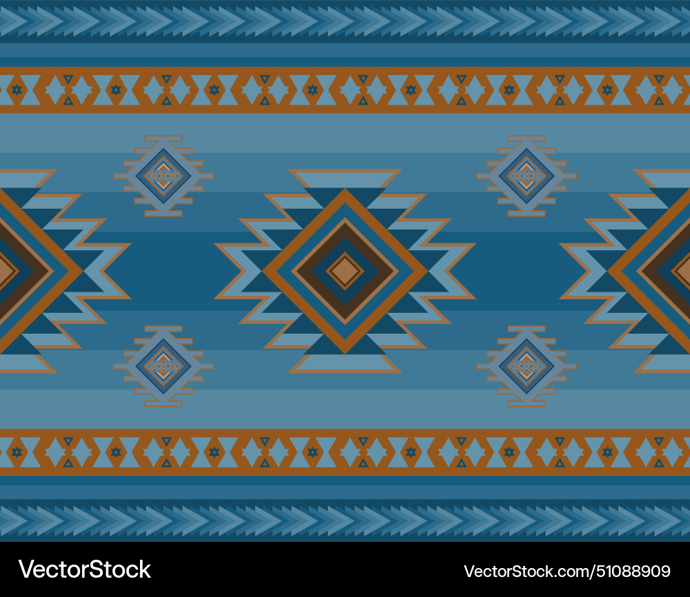 Abstract ethnic geometric pattern design Vector Image