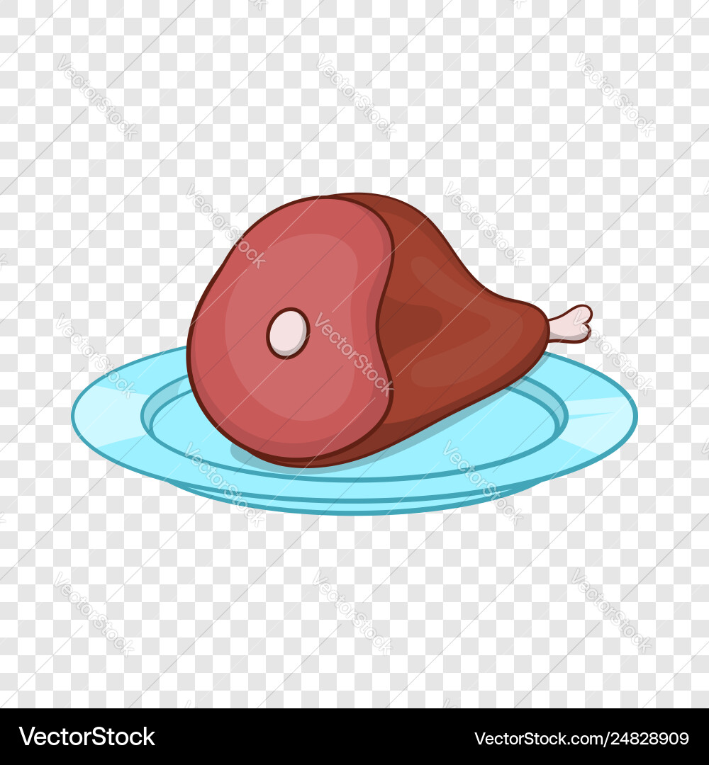 Ham or gammon icon cartoon style Royalty Free Vector Image