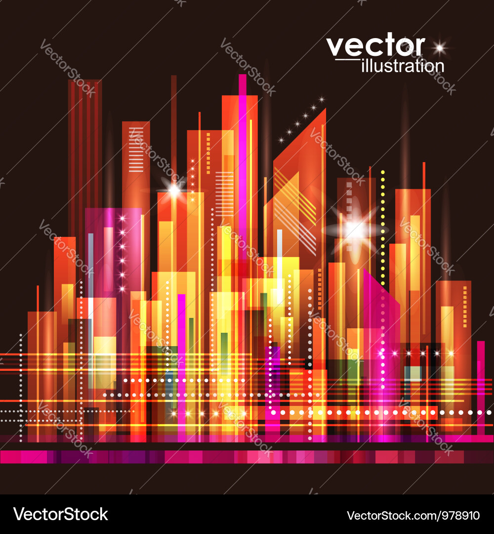 Abstract cityscape background Royalty Free Vector Image
