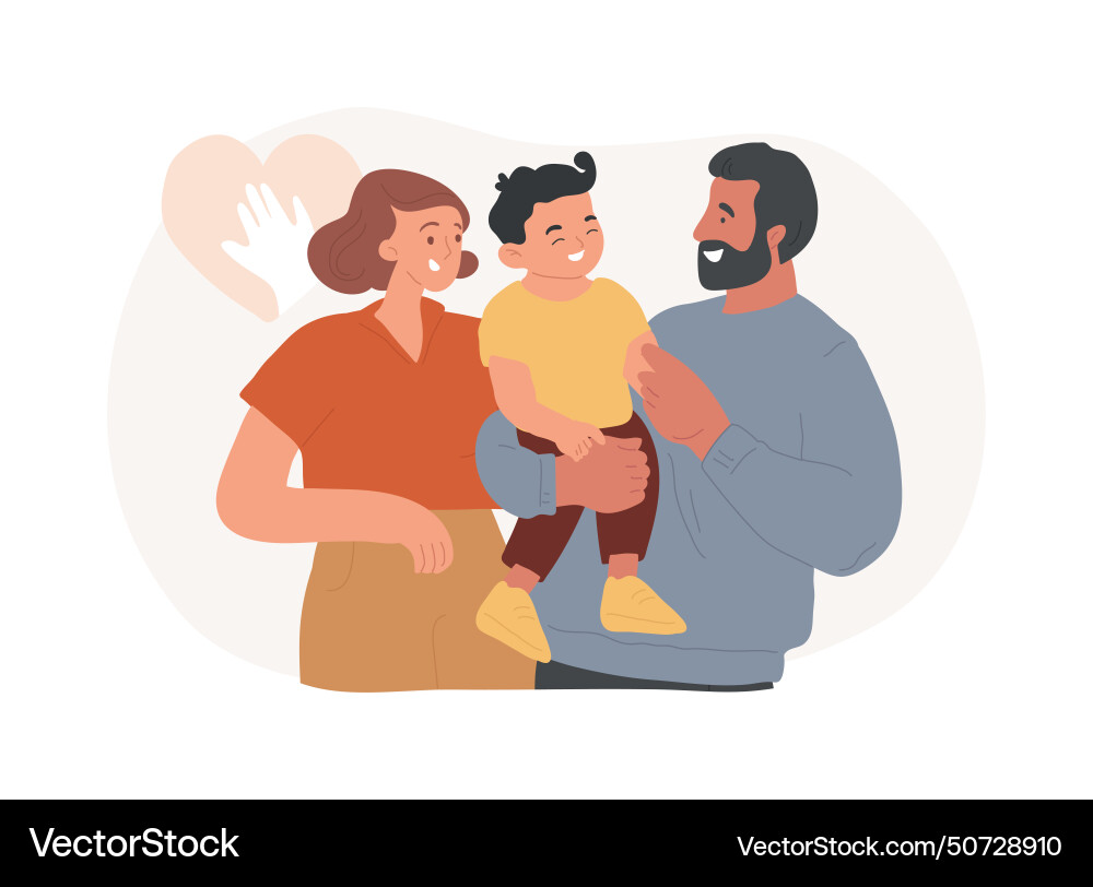 Parental responsibility isolated concept Vector Image