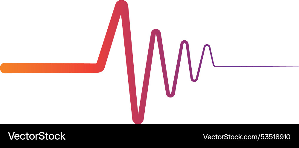 Pulse logo Royalty Free Vector Image - VectorStock
