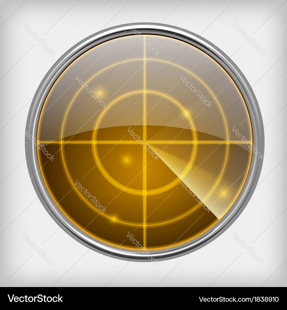 Radar screen Royalty Free Vector Image - VectorStock