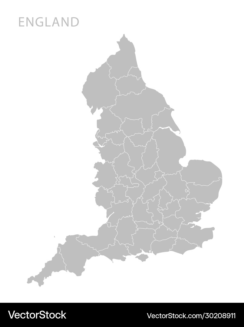 England map Royalty Free Vector Image - VectorStock