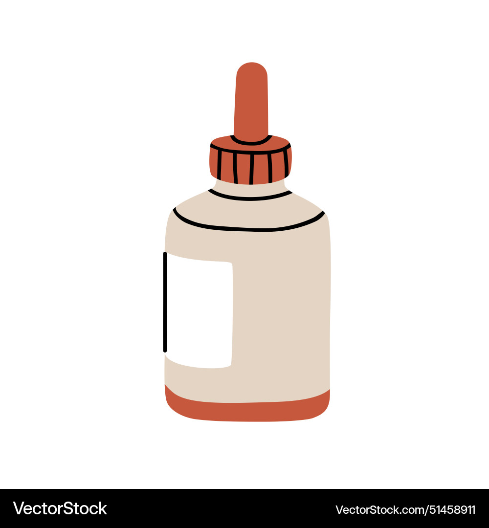 Glue bottle adhesive liquid in container pva Vector Image