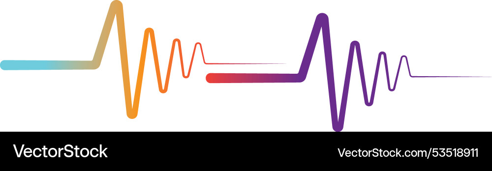 Pulse logo Royalty Free Vector Image - VectorStock