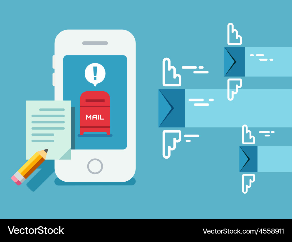 Smart Phone Notification Royalty Free Vector Image