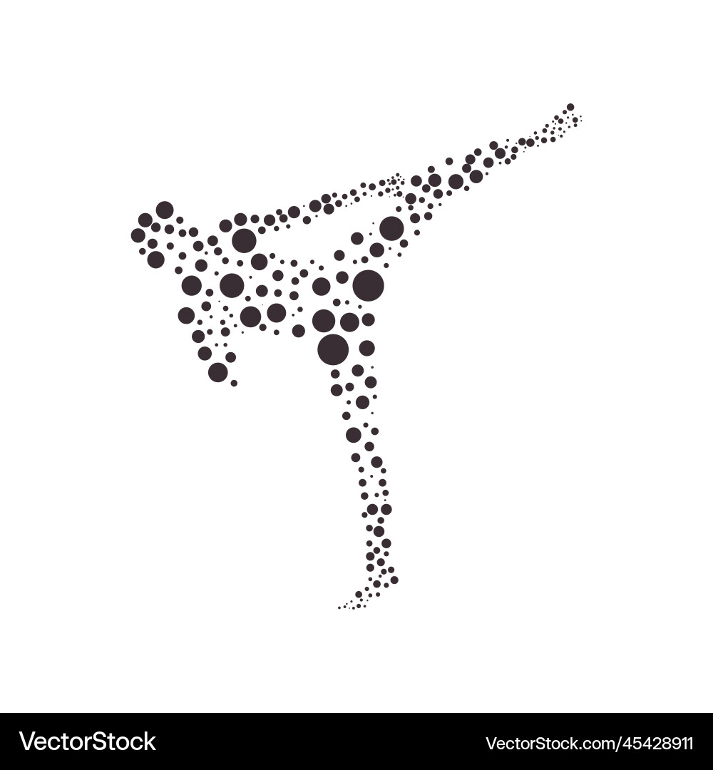 Training sport dots icon logo Royalty Free Vector Image