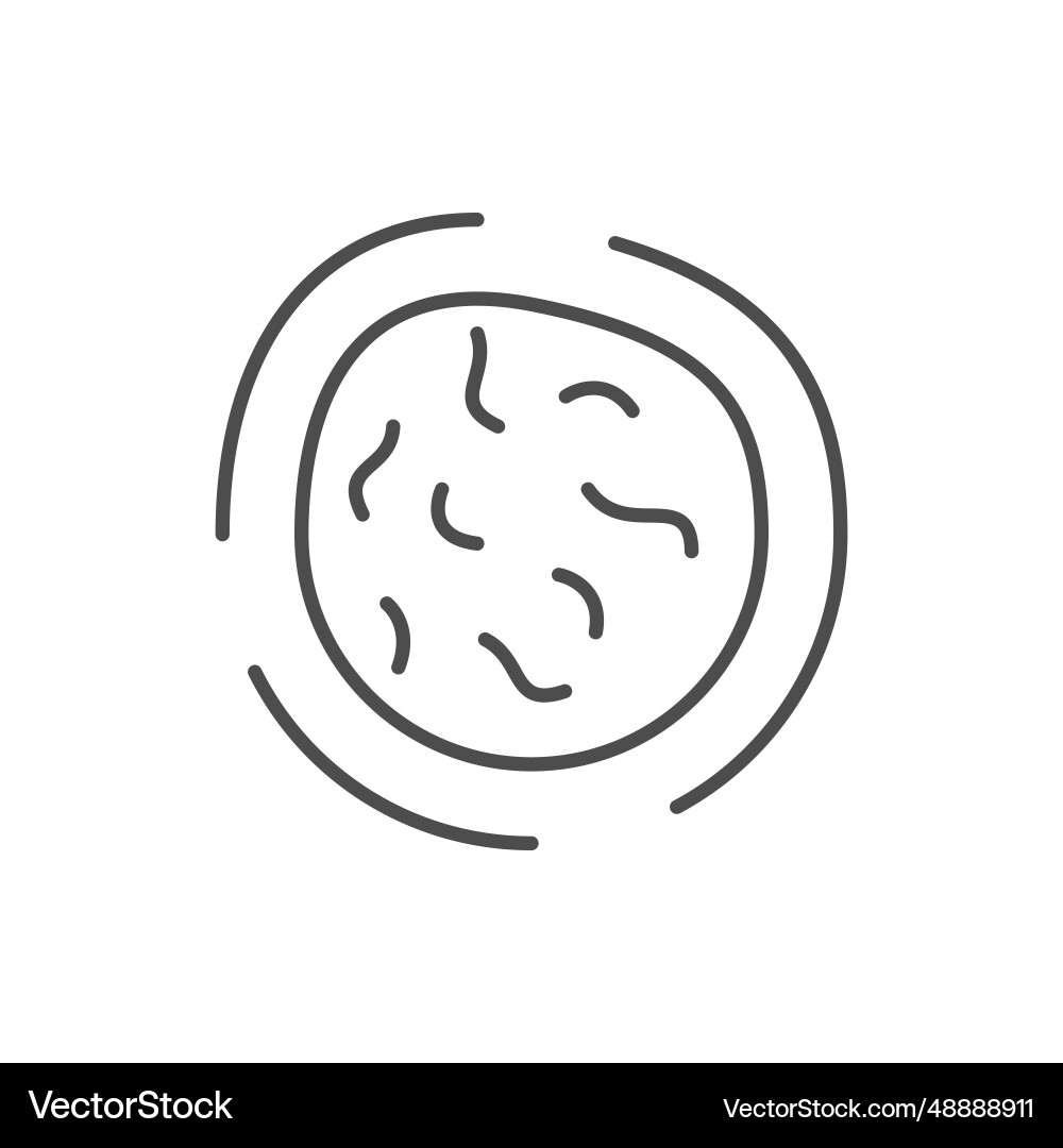 Wart or skin problem icon Royalty Free Vector Image