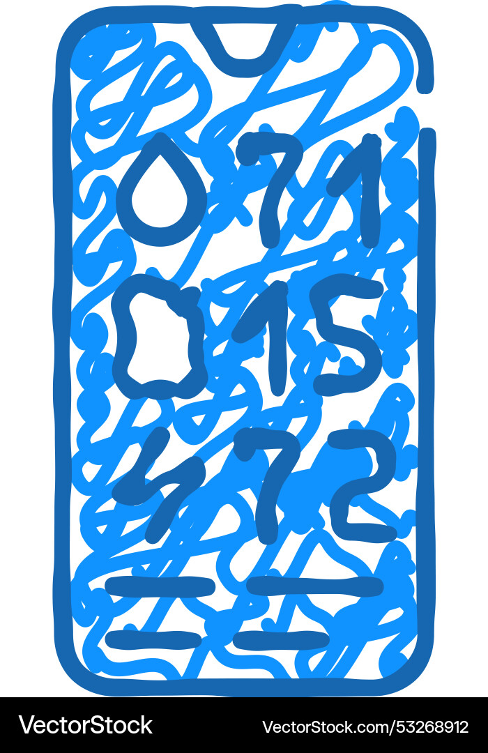 Charge level control water and fuel on mobile Vector Image