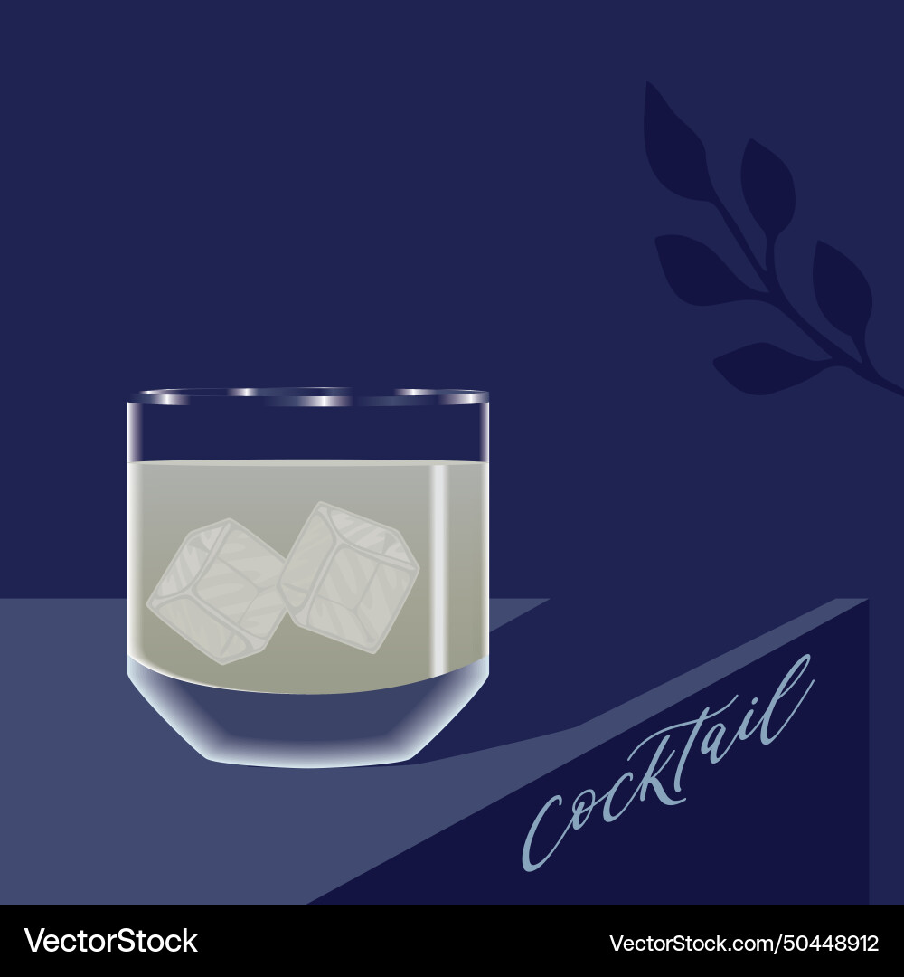Colored detailed cocktail Royalty Free Vector Image