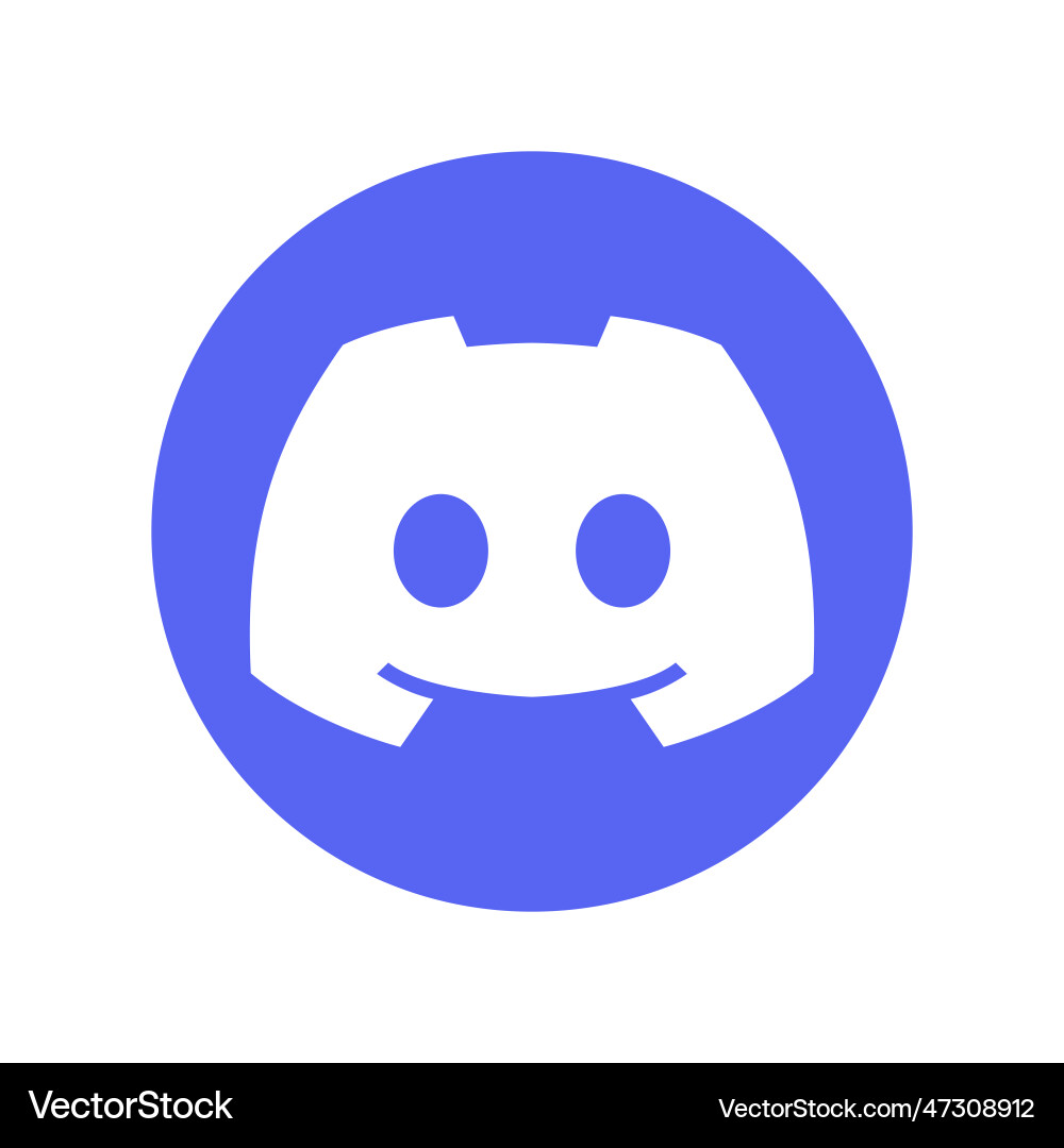 Discord App Social Media Icon Royalty Free Vector Image
