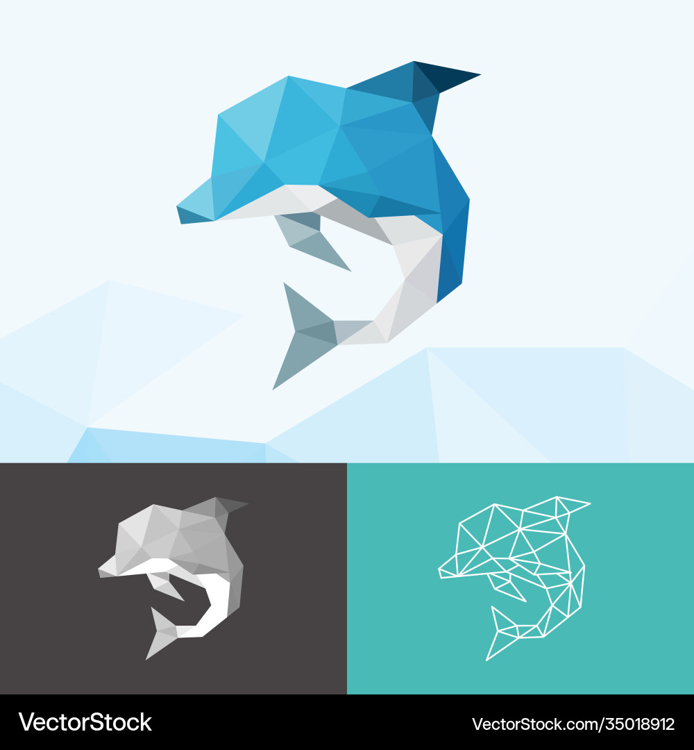 Dolpin Vector Images (60)