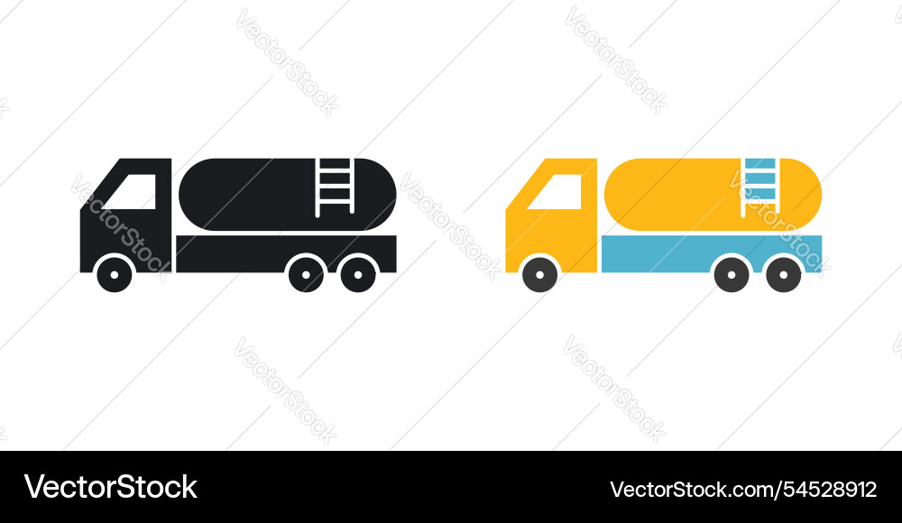 Fuel truck icon Royalty Free Vector Image - VectorStock
