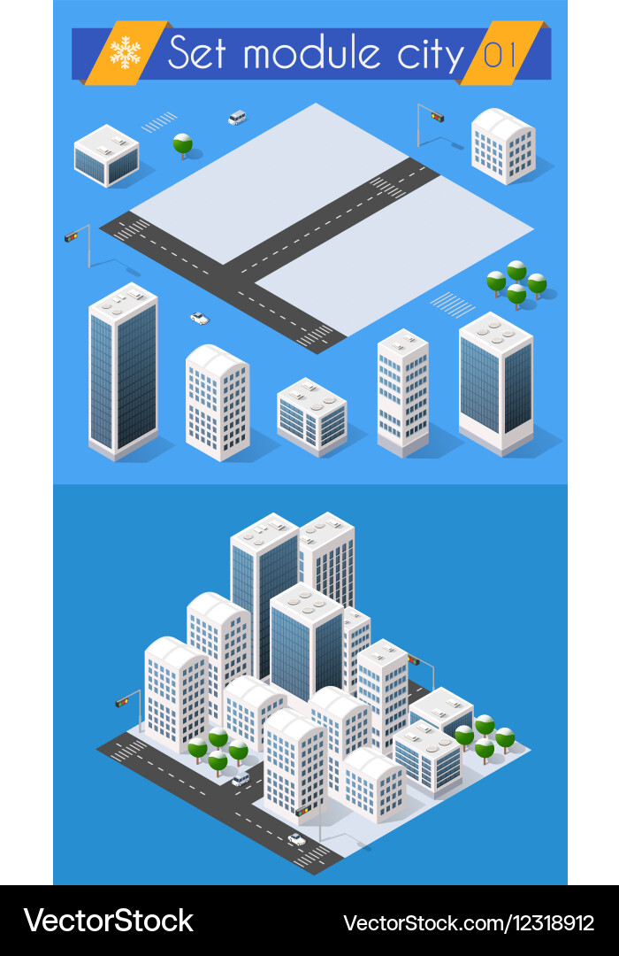 Set for design 3d Royalty Free Vector Image - VectorStock