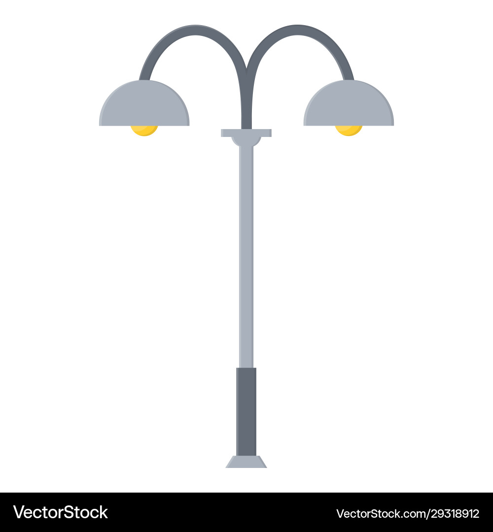 Straßenlichtkarikatur isoliert auf weißem Hintergrund