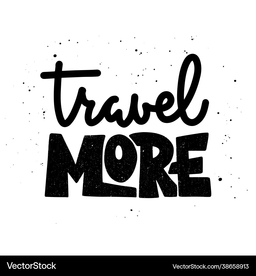 Hand drawn lettering word design element for wall Vector Image