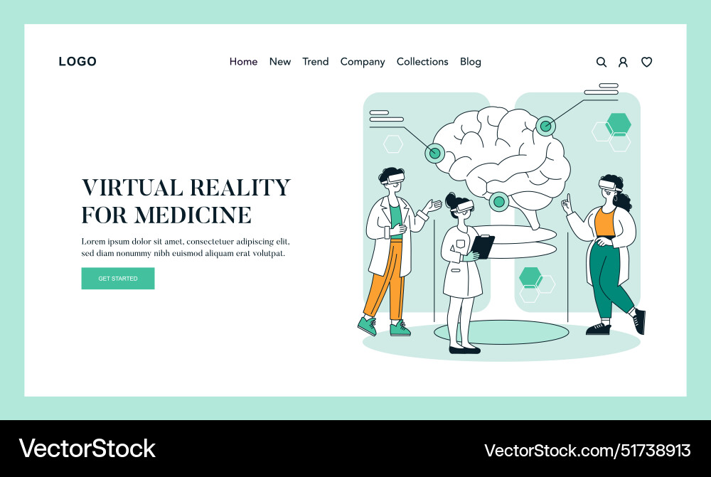 Healthcare innovation flat Royalty Free Vector Image