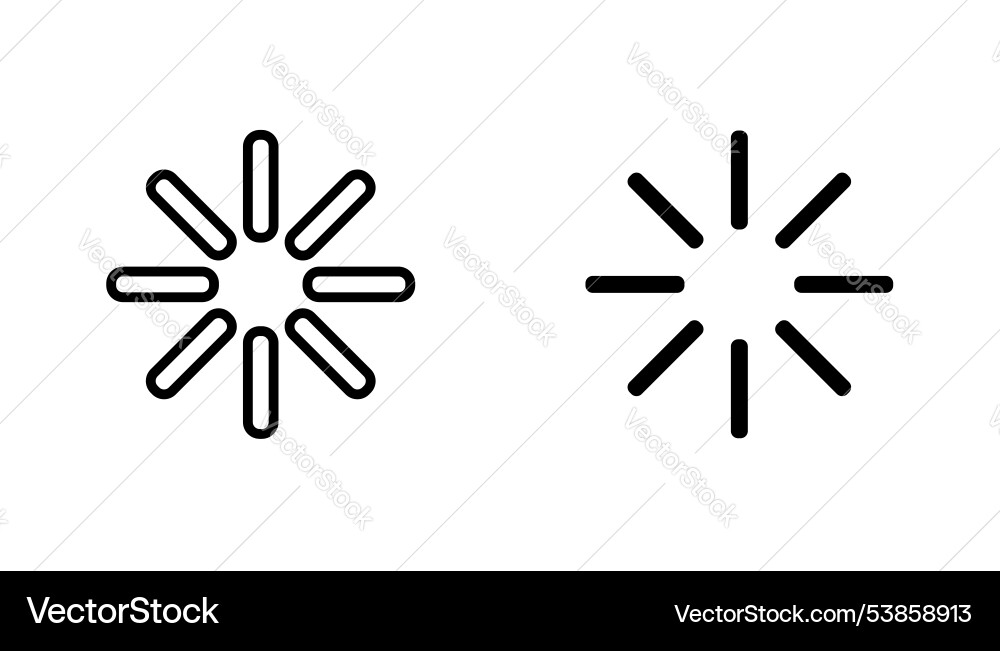 Loading icon set Royalty Free Vector Image - VectorStock