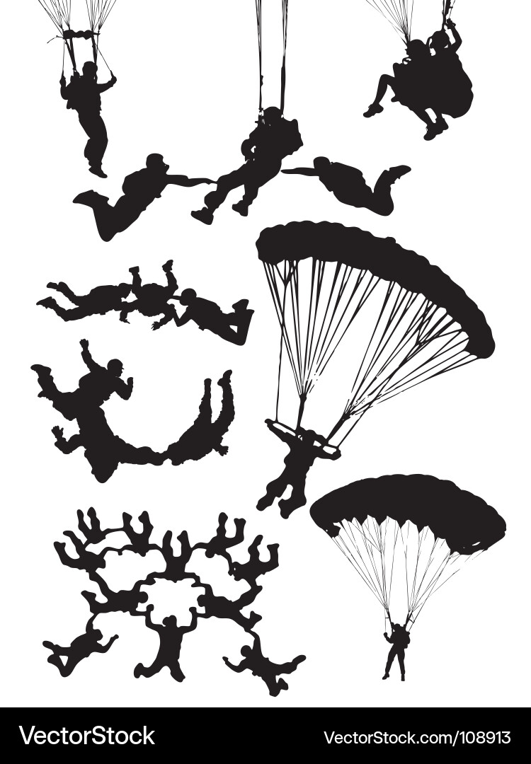 Parachute Landing Vector Images (over 2,900)