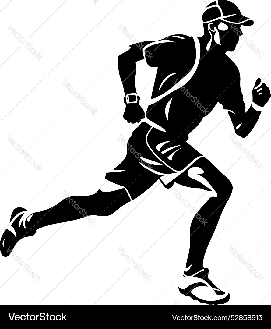 Sprinter surge runner icon symbol marathon marvel Vector Image