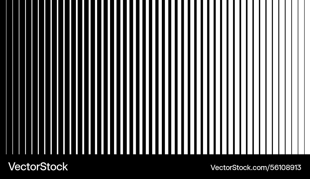 Vertical speed line halftone pattern thick to thin
