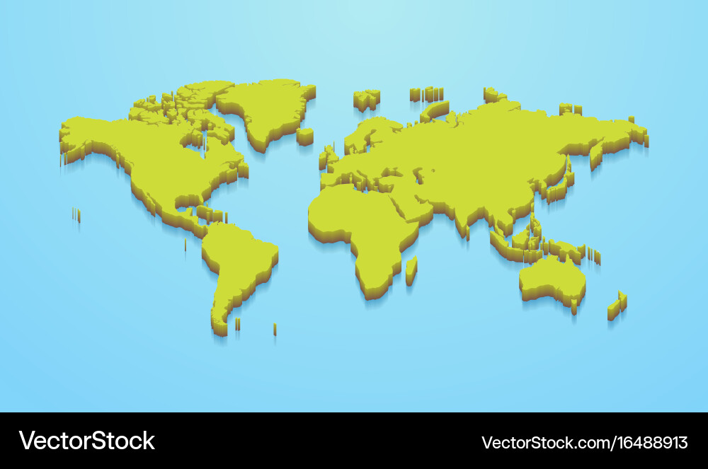 World Map Silhouette Royalty Free Vector Image