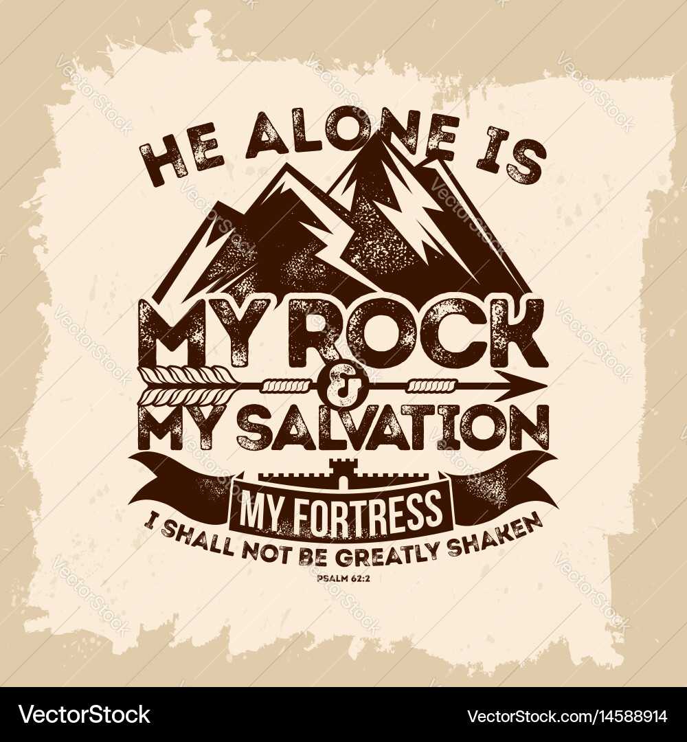 Christian biblical typography Royalty Free Vector Image