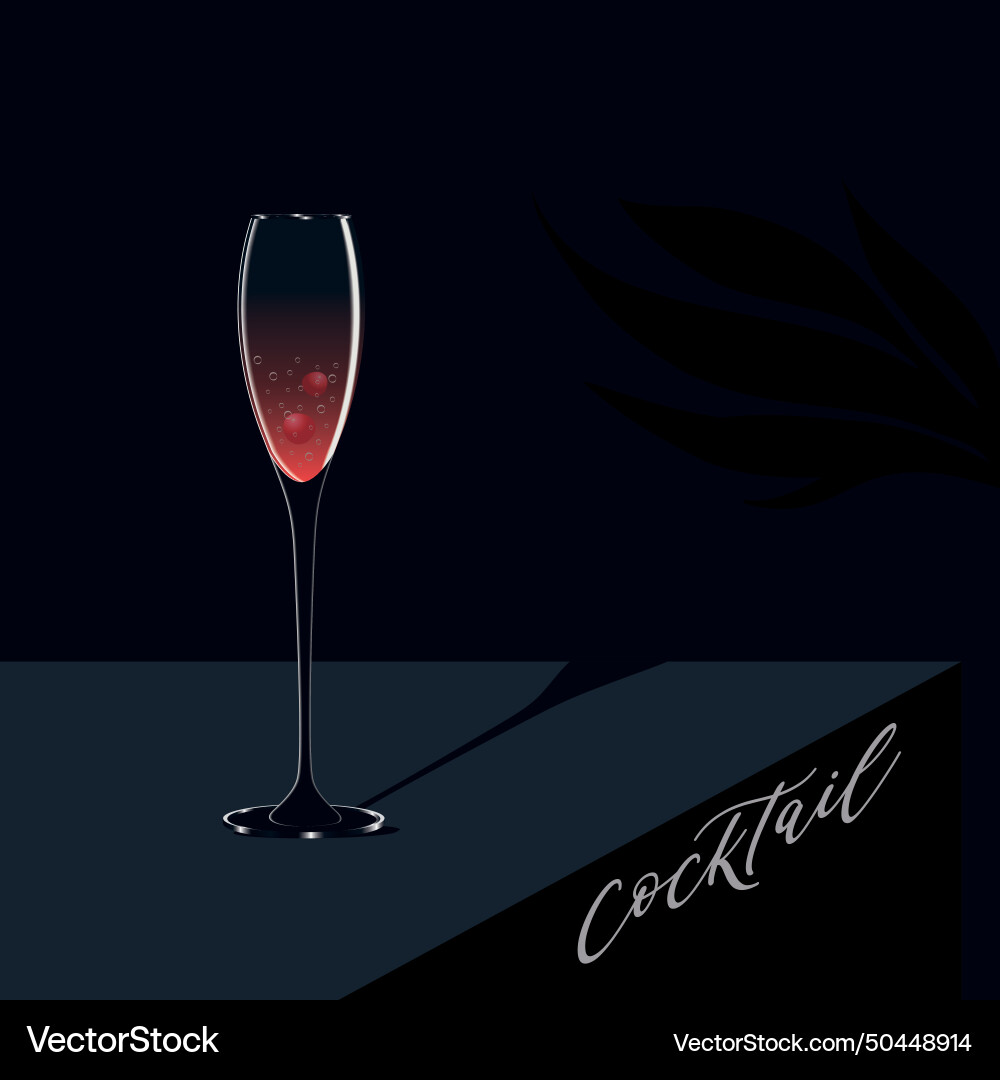 Colored detailed cocktail Royalty Free Vector Image