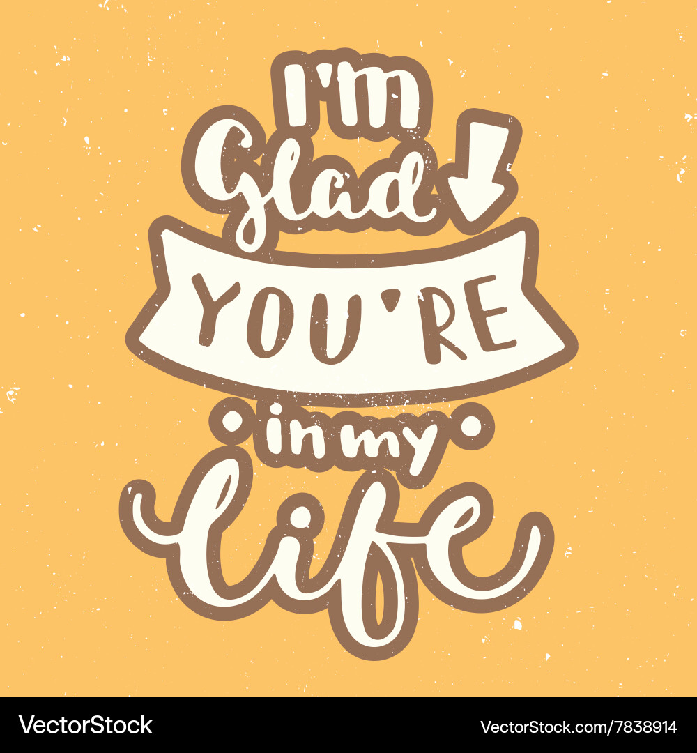 Hand drawn lettering poster Royalty Free Vector Image